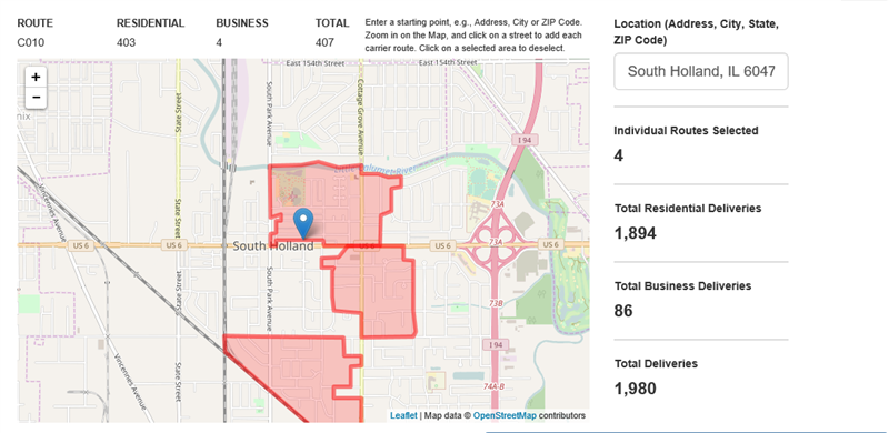 Every Door Direct Mail Postcard EDDM Retail Postcard